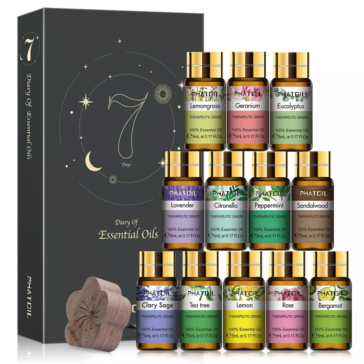 Essential Oils Gift Set – 100% Natural Aromatherapy for Diffusers ...